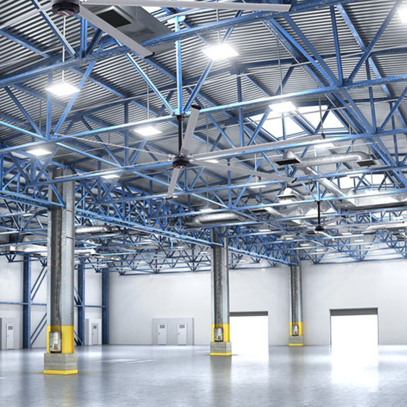 China 24 FT HVLS Commercial Big Size Ceiling PMSM Motor Fan factory and ...